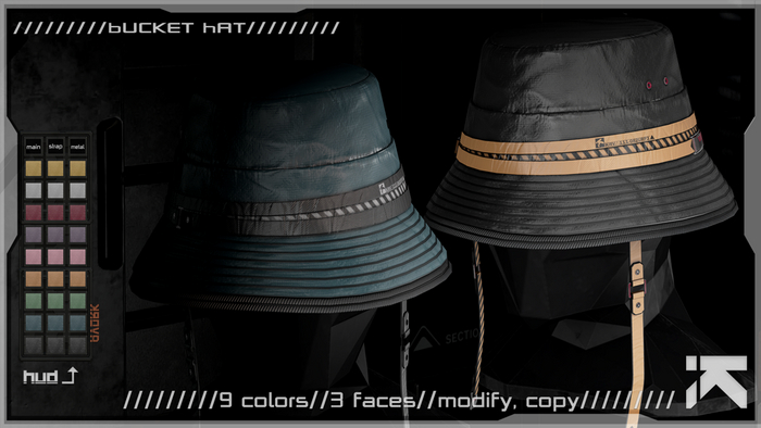 Second Life Marketplace - [KROVA] Bucket Hat - DEMO